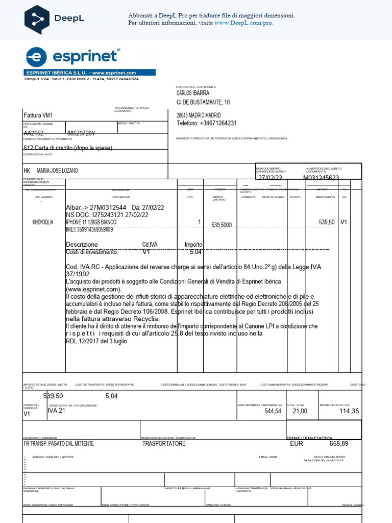 664432190-Ip11-128-Wh-Esprinet It | PDF