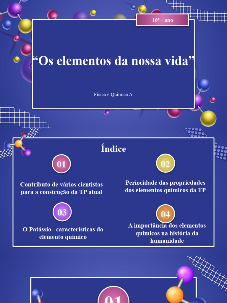Elementos Químicos e Potássio na Vida | PDF | Tabela periódica | Dieta ...