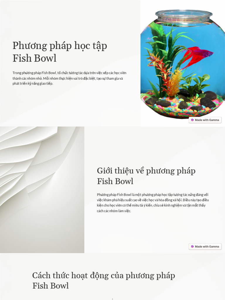 Phương pháp học tập Fish Bowl | PDF
