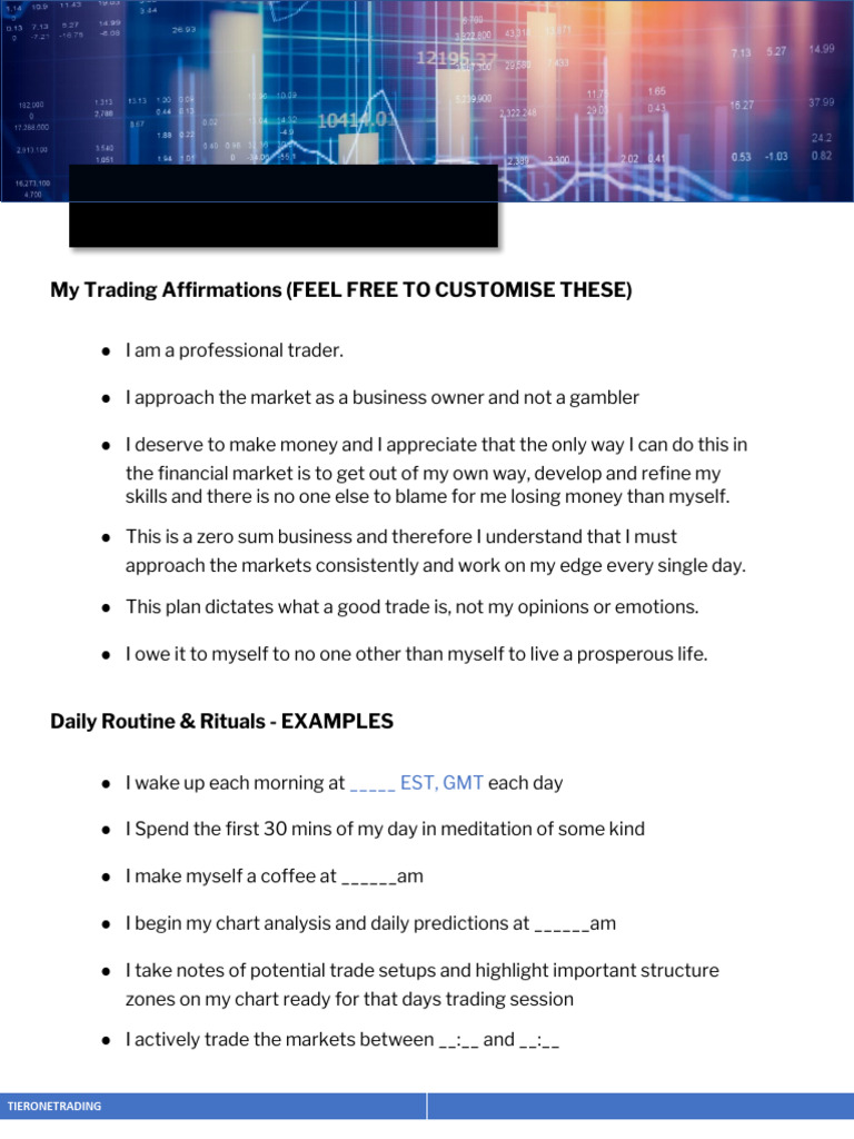 Trading For Beginners Part 2 - Sample-Trade-Plan-2 | PDF | Order ...