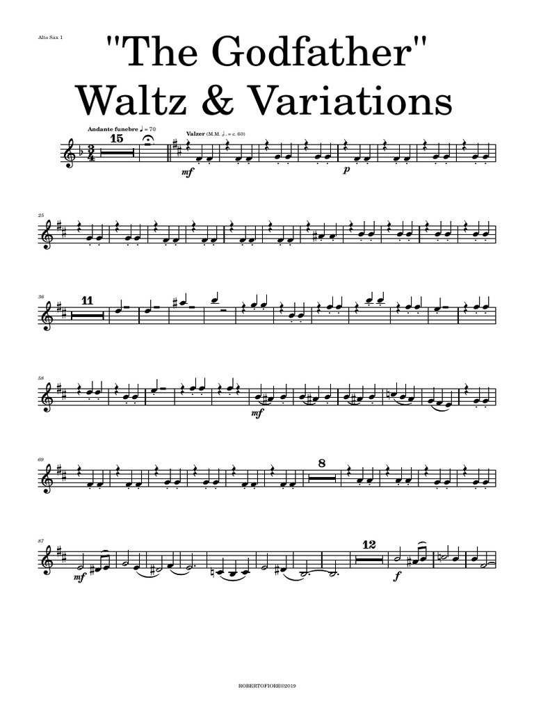 The - Godfather - Waltz - & - Variations NT Symphony-Alto - Sax - 1 ...