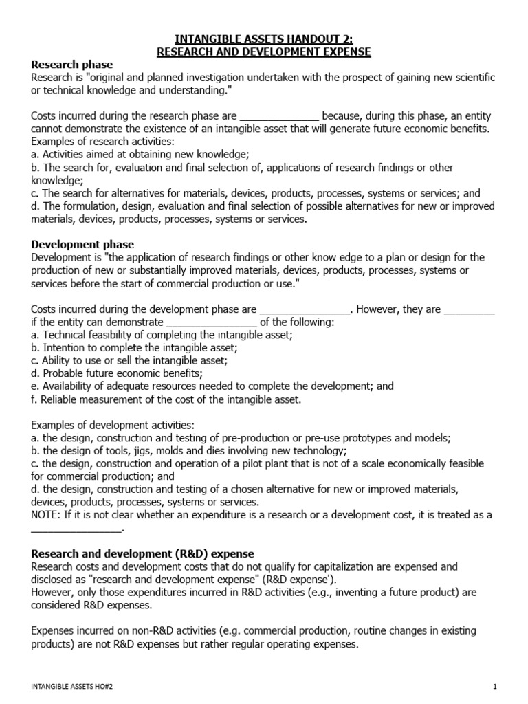 Ho2 Research and Development Expense | PDF | Expense | Cost