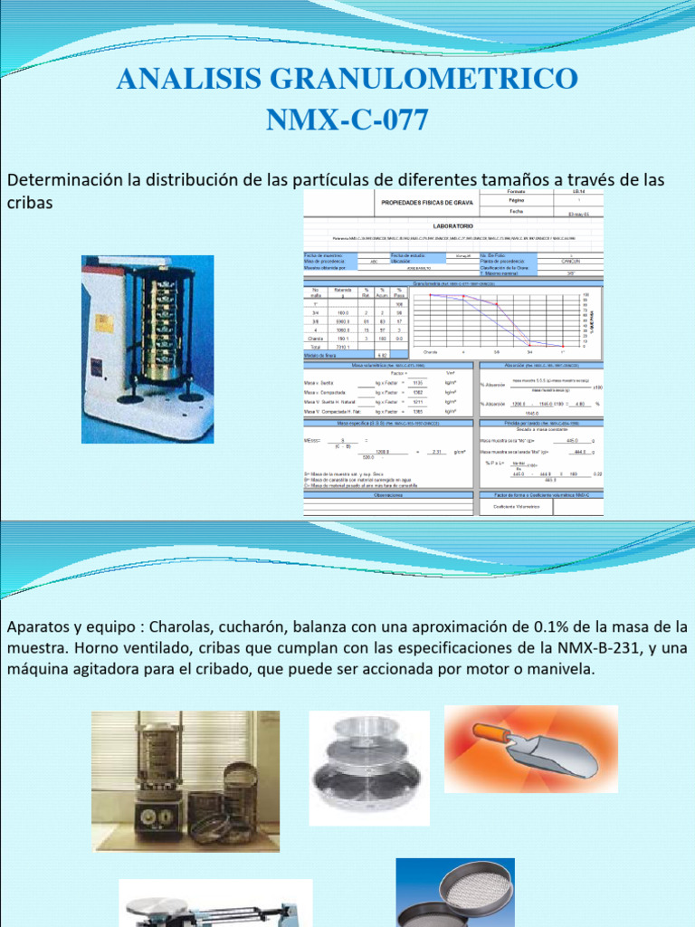 NMX-C-077 2 Analisis Granulometrico | PDF