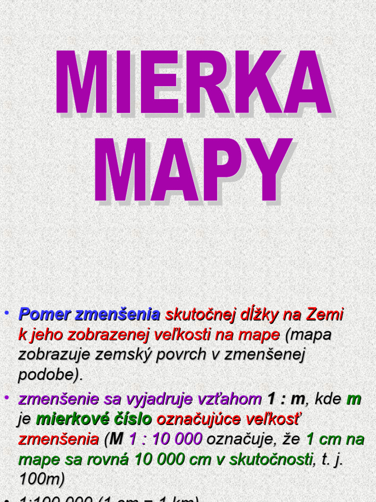 Mierka Mapy | PDF