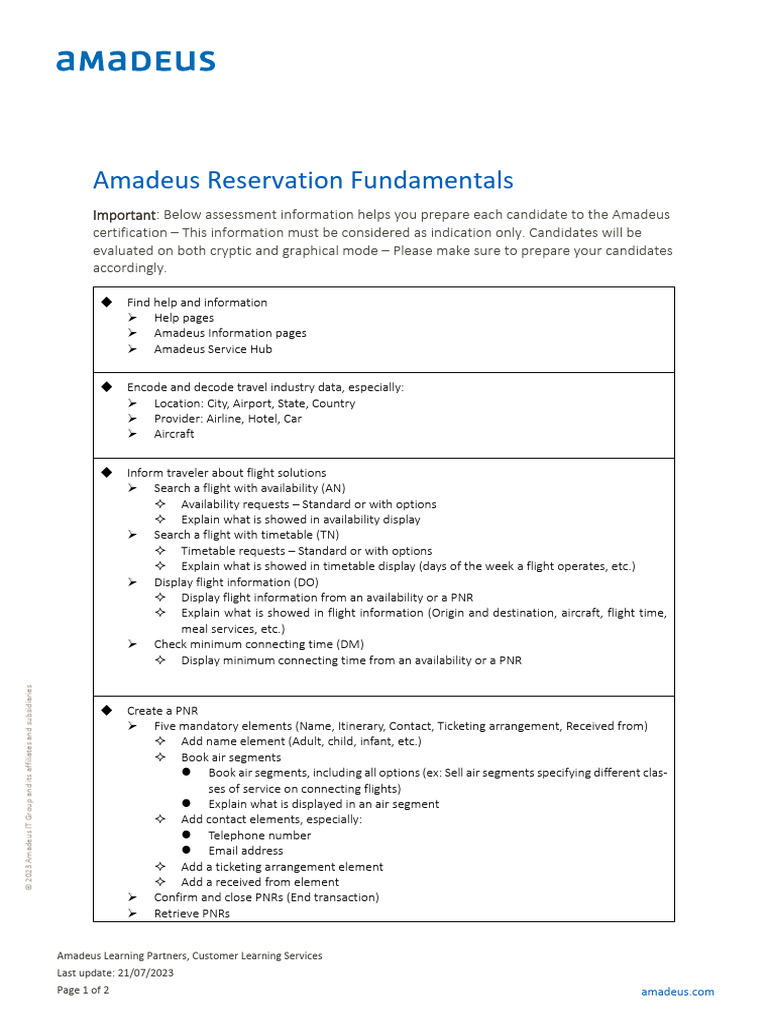 Amadeus Reservation | PDF | Airlines | Computing