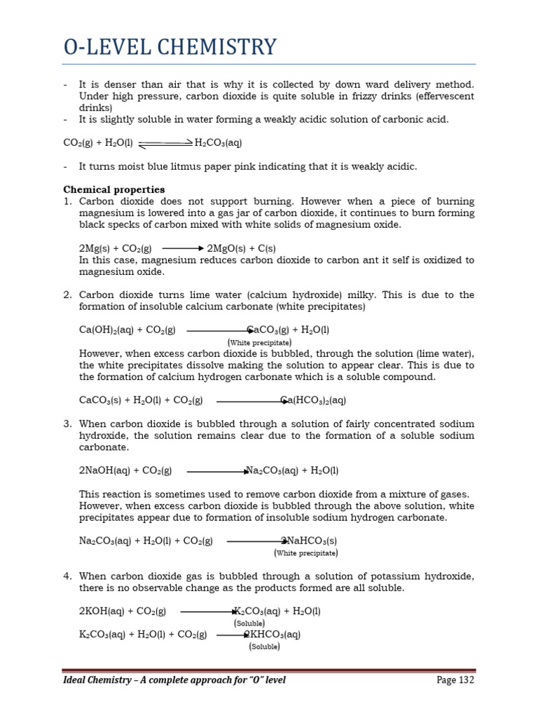 S.3 Chemistry MR Ssemugooma | PDF | Sodium Carbonate | Carbon Dioxide