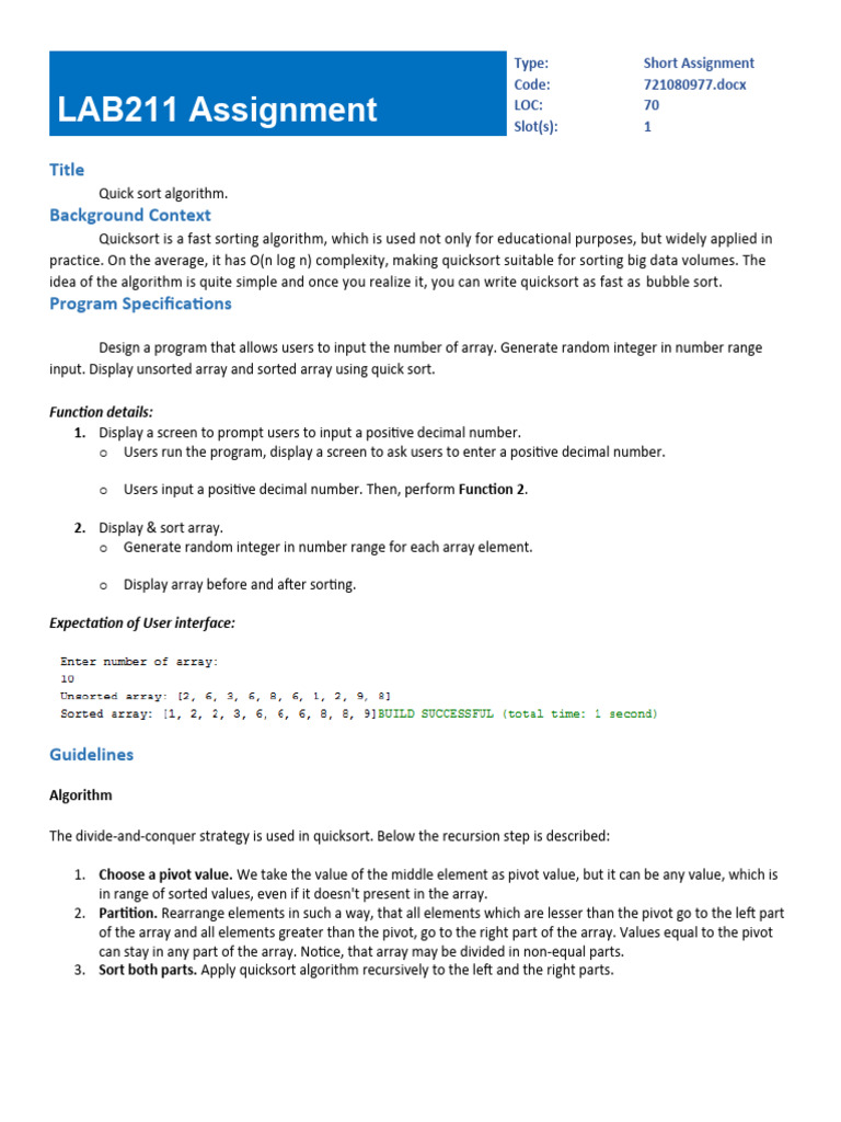 LAB211 Assignment: Title Background Context | PDF | Mathematical Logic | Algorithms And Data ...
