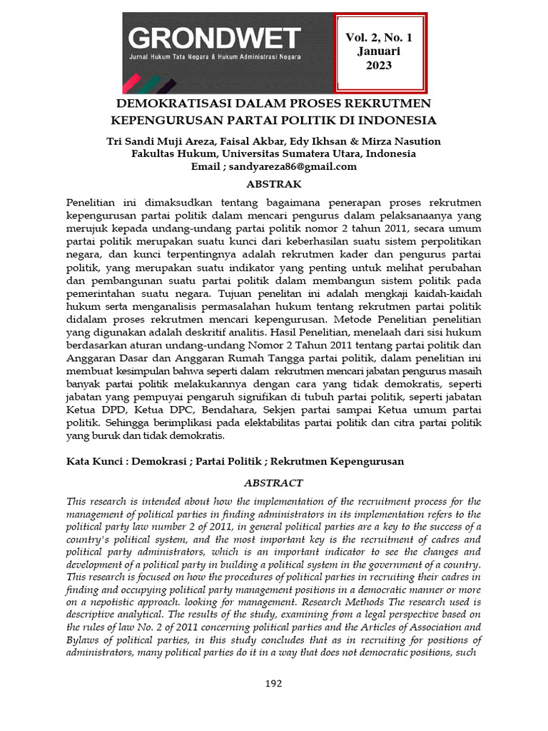 5 +Tri+Sandi+Muji+Areza+ | PDF | Politik