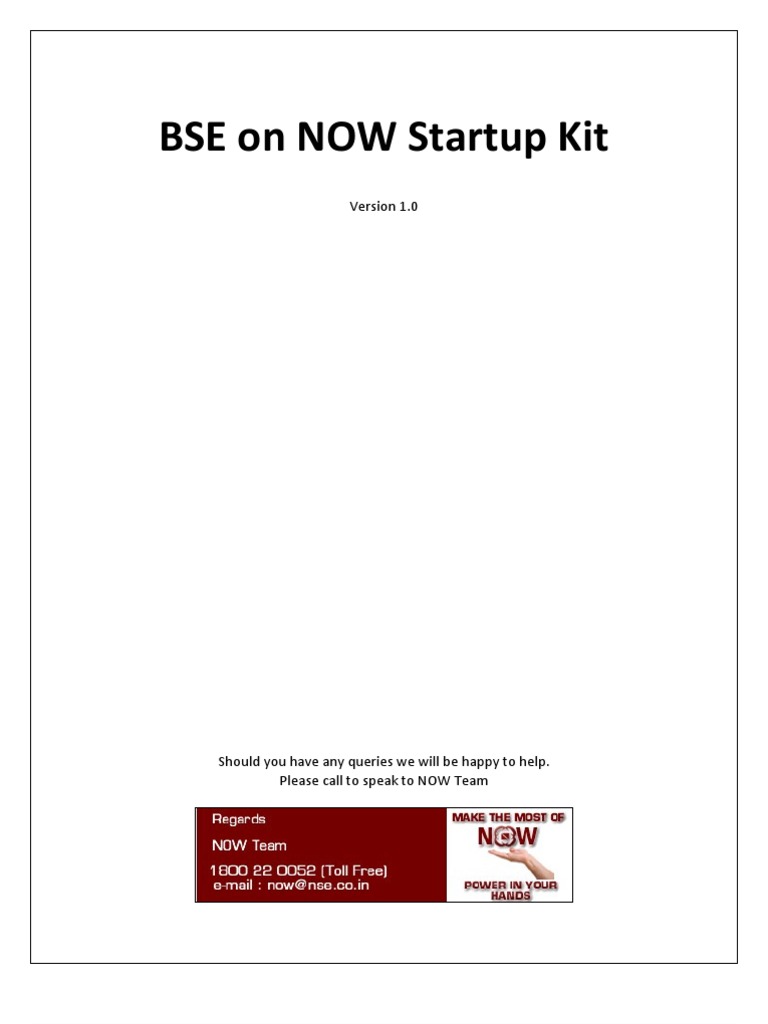 Steps For BSE On NOW | PDF
