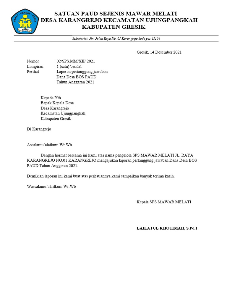 SPJ Dana Desa | PDF