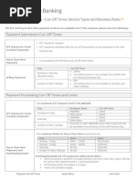 FNB Payment Cut-Off Times Overview | PDF | Payments | Banks