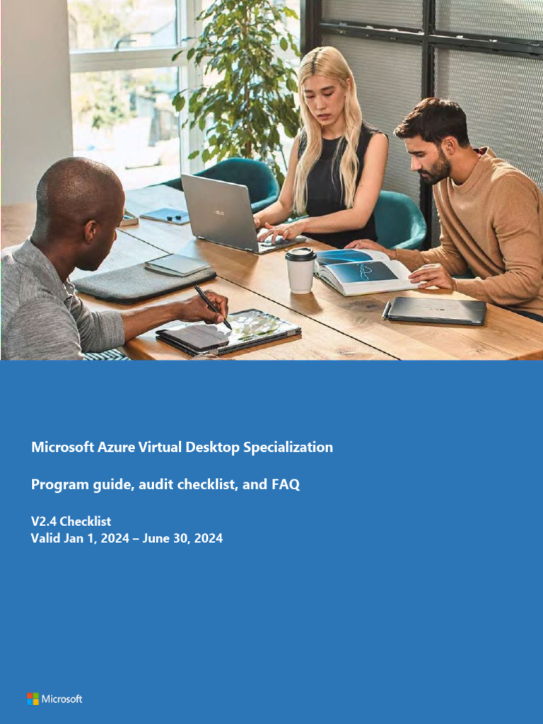 V2-4 Azure AVD Spec Audit Checklist | PDF | Audit | Microsoft Azure
