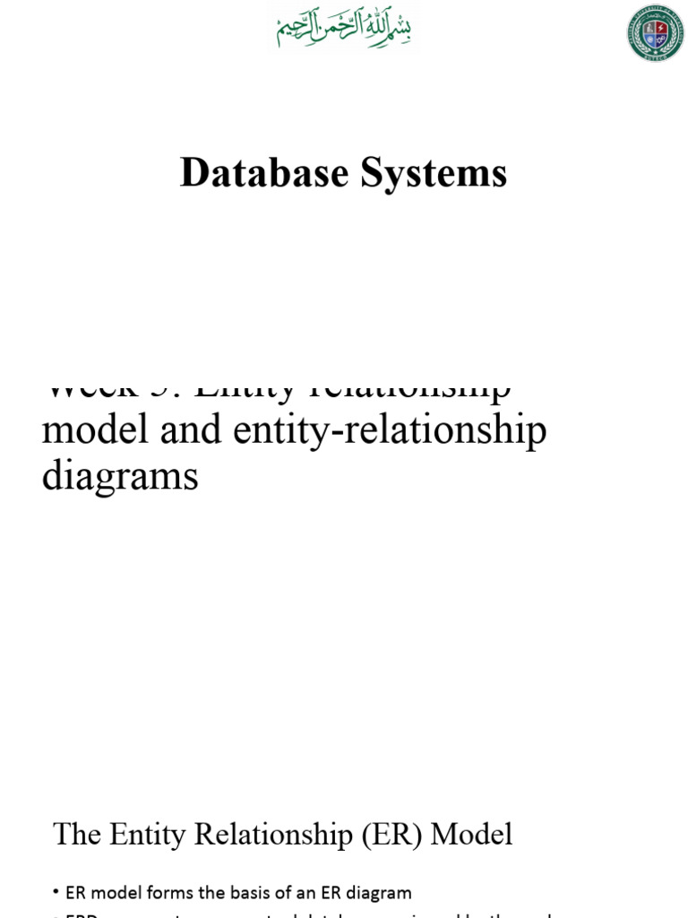 Entity relationship model and entity-relationship diagrams | PDF | Data Model | Conceptual Model