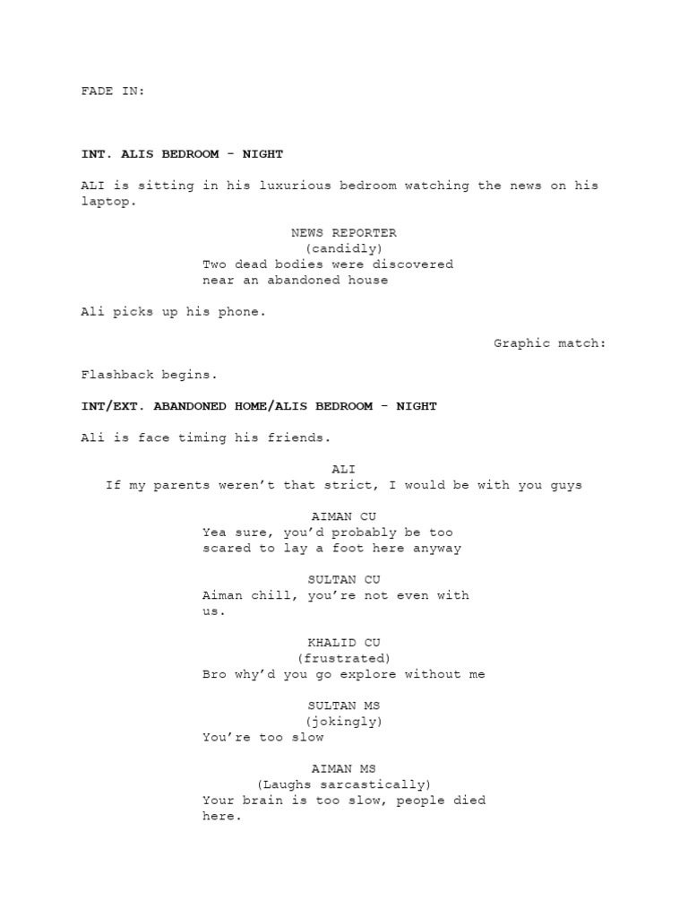 Media Final Script | PDF