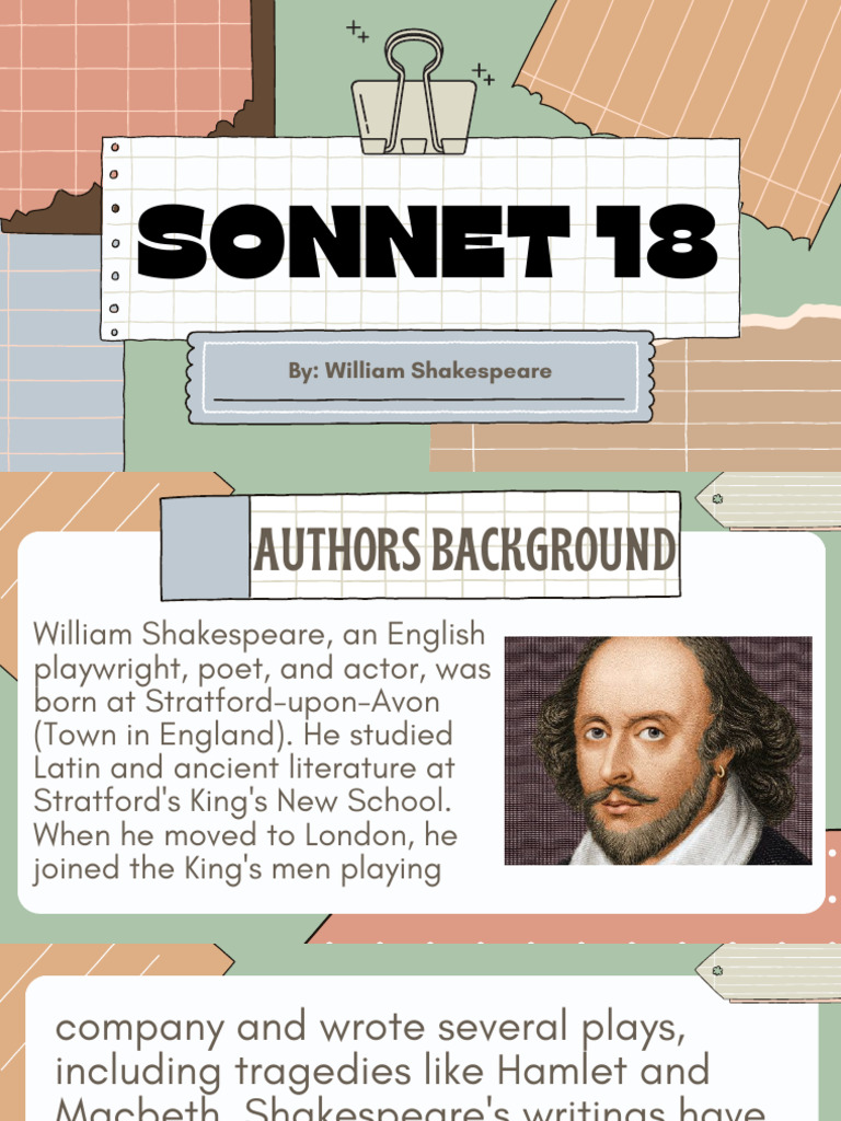 Sonnet 18 | PDF | William Shakespeare