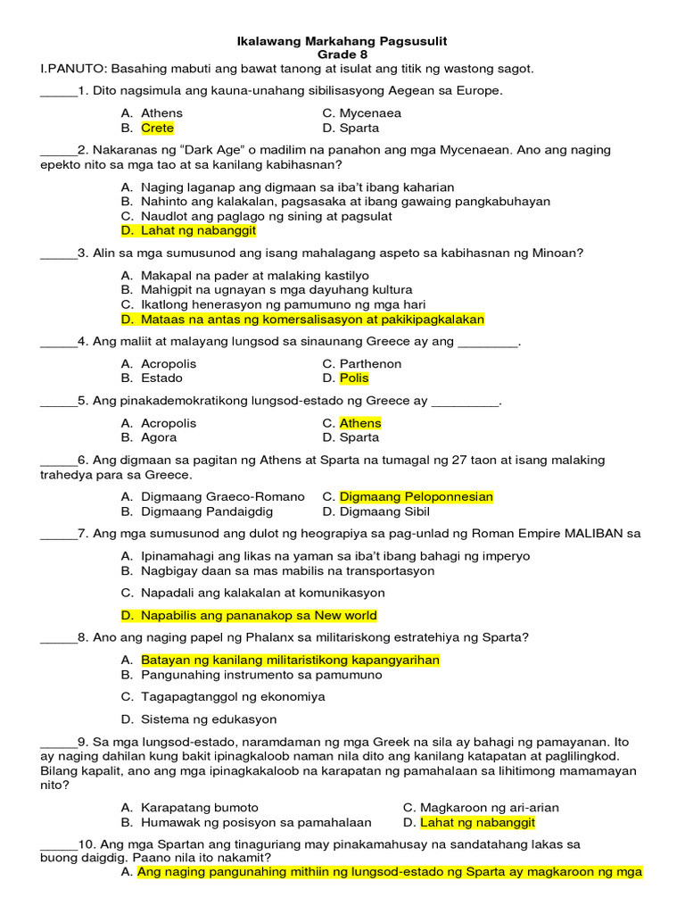 Ap 2ND Quarter Reviewer | PDF