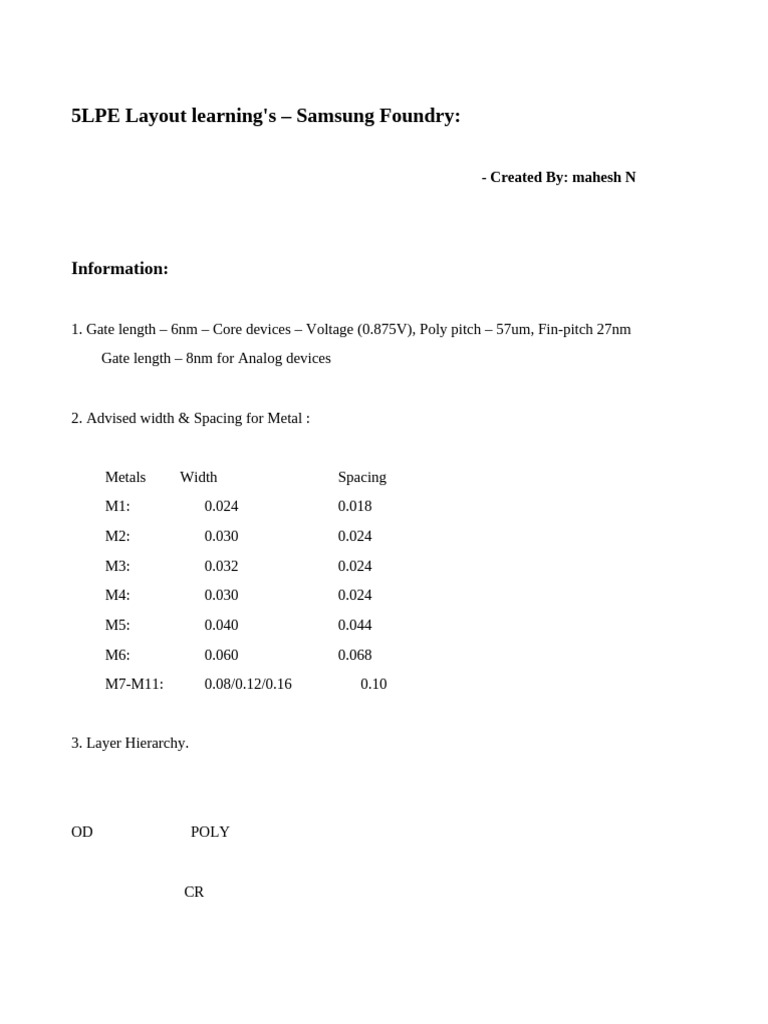5nm_layout_learnings | PDF | Electrical Components | Manufactured Goods