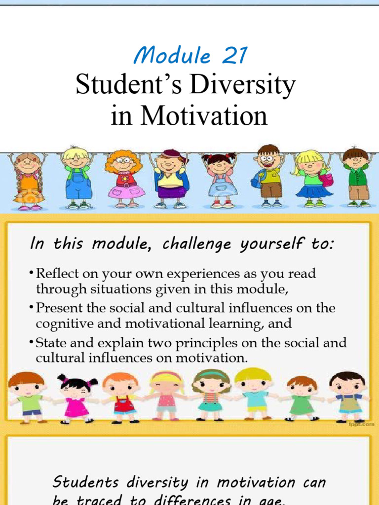 Module 21 Student's Diversity in Motivation (Enero and Recilla) | PDF | Motivational | Motivation