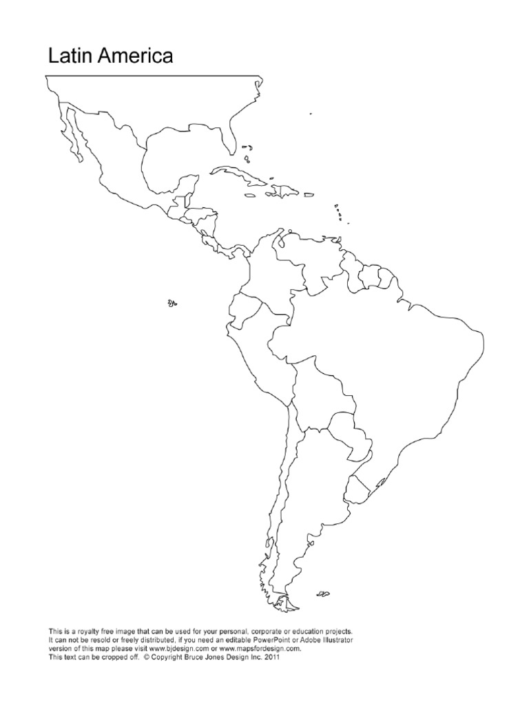 Blank Map of Latin America | PDF