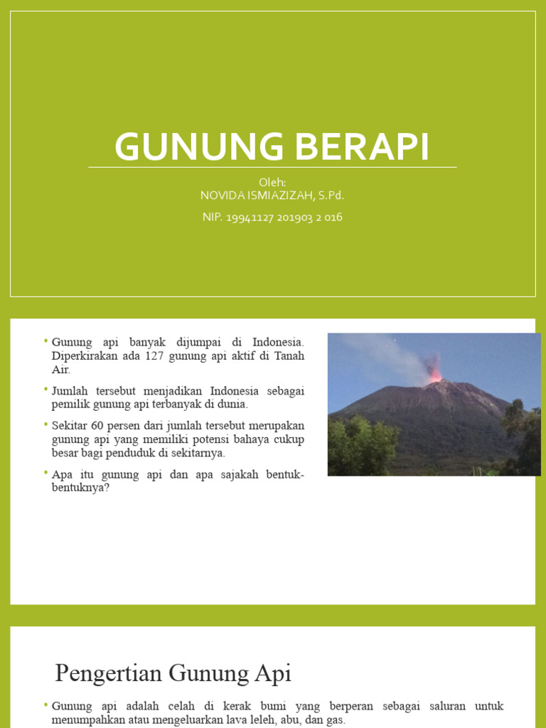 Gunung Berapi | PDF | Sains & Matematika