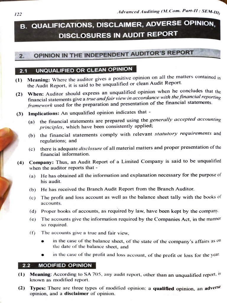 Types of Qualifications | PDF | Auditor's Report | Financial Audit