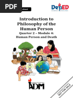 PH Human Person and Death | PDF | Authenticity (Philosophy) | Death