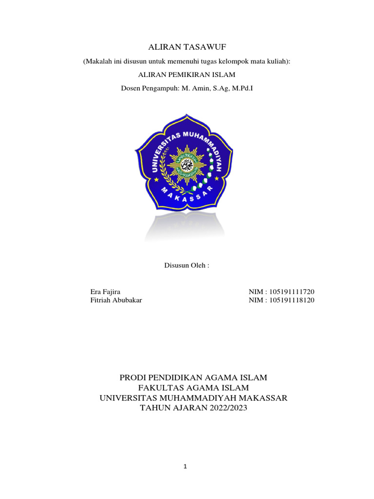 Makalah Aliran Tasawuf | PDF