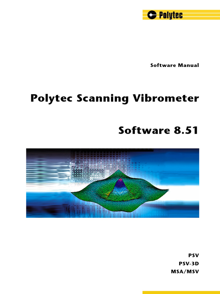 PSV Software Ver.8.5 | PDF