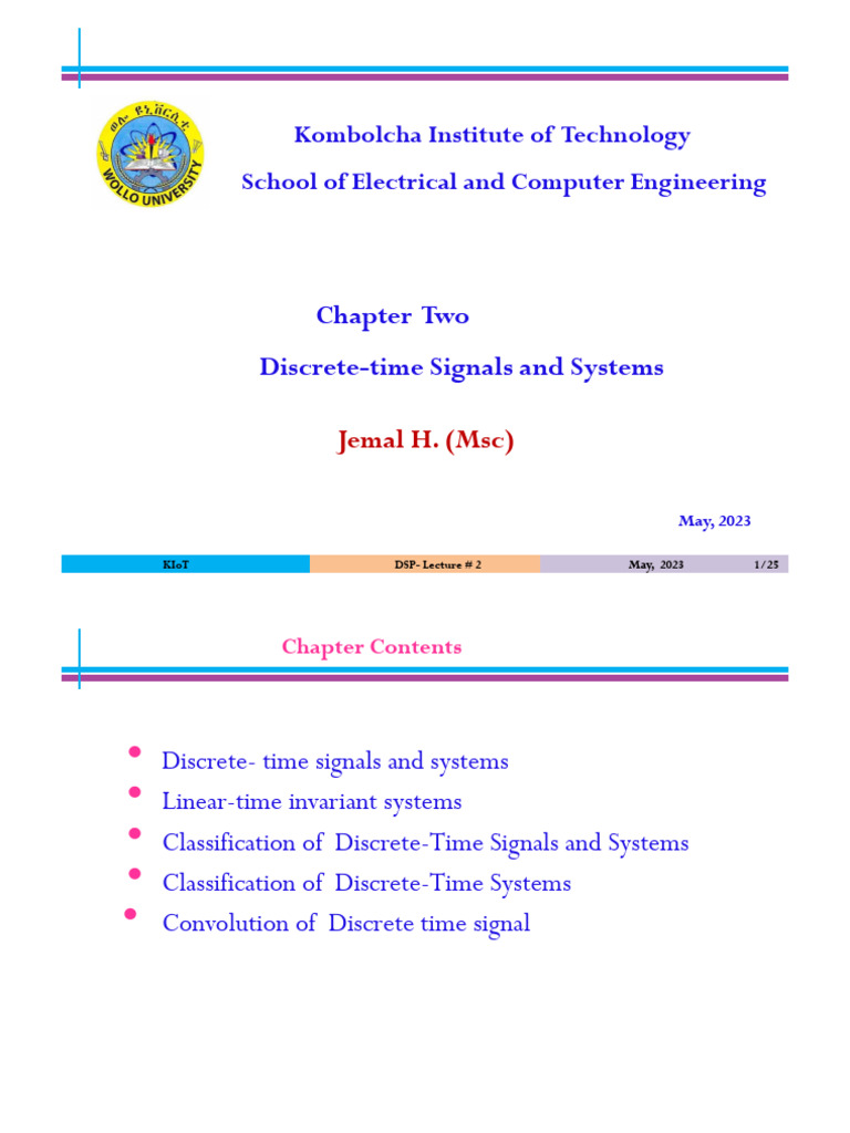 DSP Chapter-Two | PDF