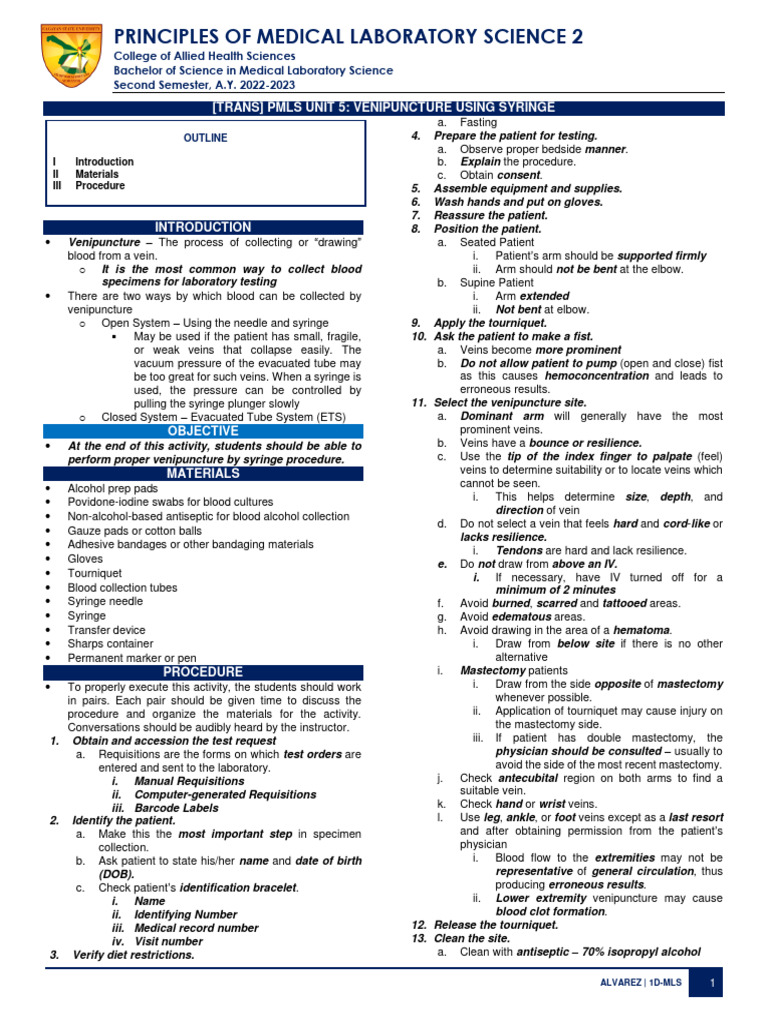 PMLS 2 Unit 5.1 | PDF
