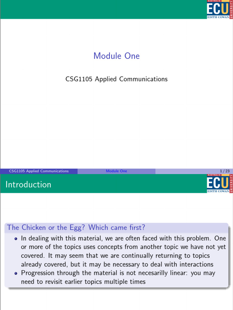 Csg1105 211 Module One | PDF | Networking | Internet & Web