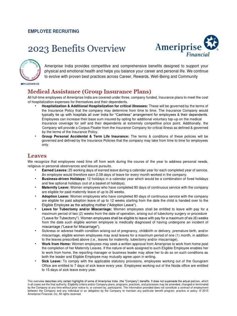 Benefits+addendum 2023 | PDF | Employment | Insurance