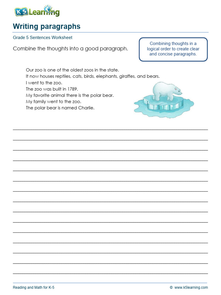 Grade 5 Writing Paragraphs B | PDF | Zoo | Eukaryotes