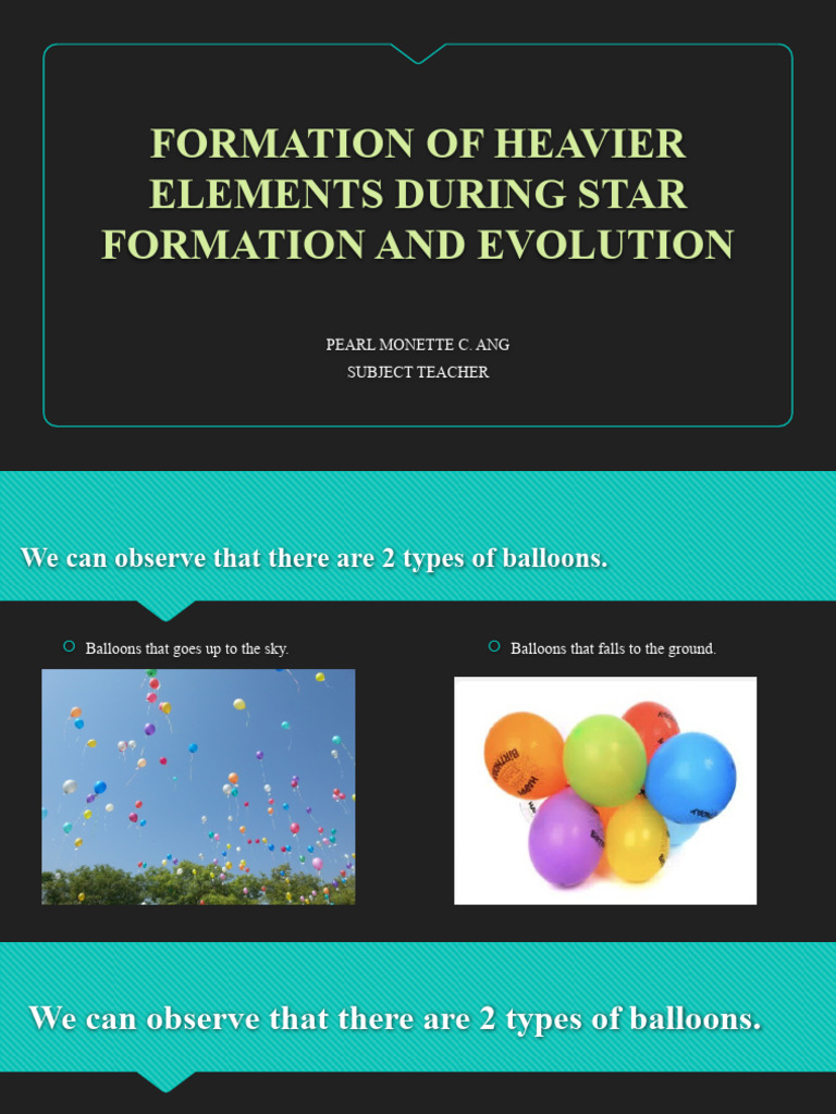 Formation of Heavier Elements | PDF