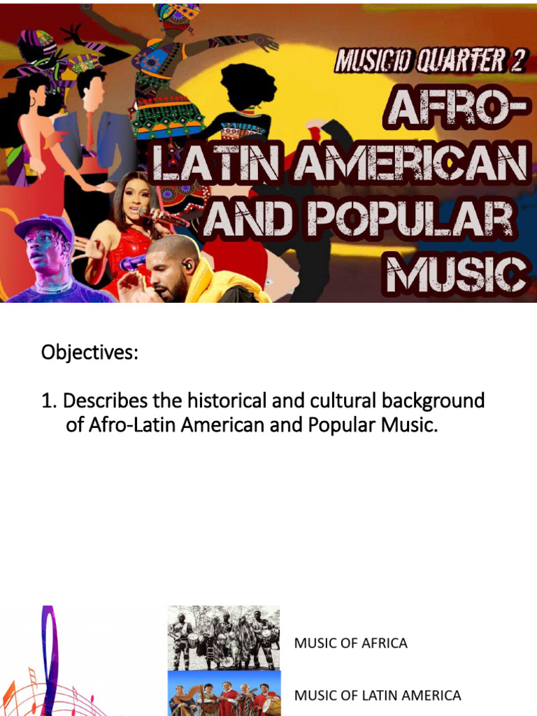 Lesson 1 Afro Latin American and Popular Music | PDF | Musical ...