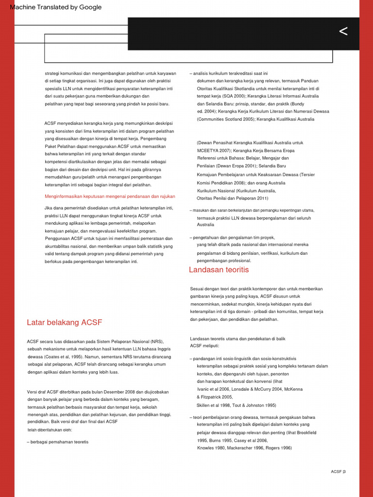 Australian Core Skills Framework (ACSF) PTOIR (1) - Halaman-11-15 | PDF ...