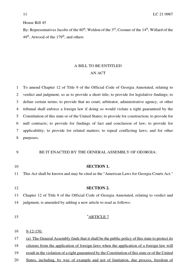 Georgia 1 | PDF | Arbitration | Jurisdiction