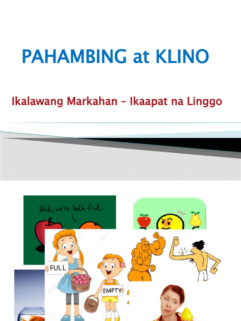 PPT. PAHAMBING AT Klino Q2 W4 | PDF