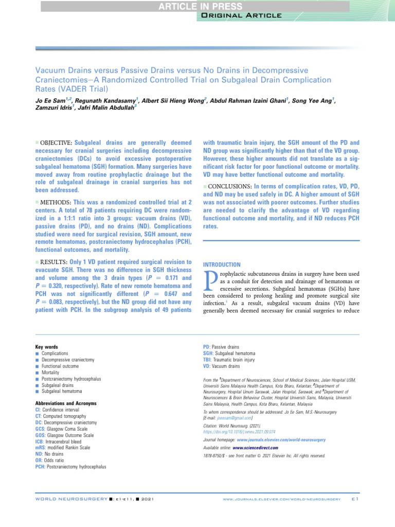 Vader Trial | PDF | Surgery | Student's T Test