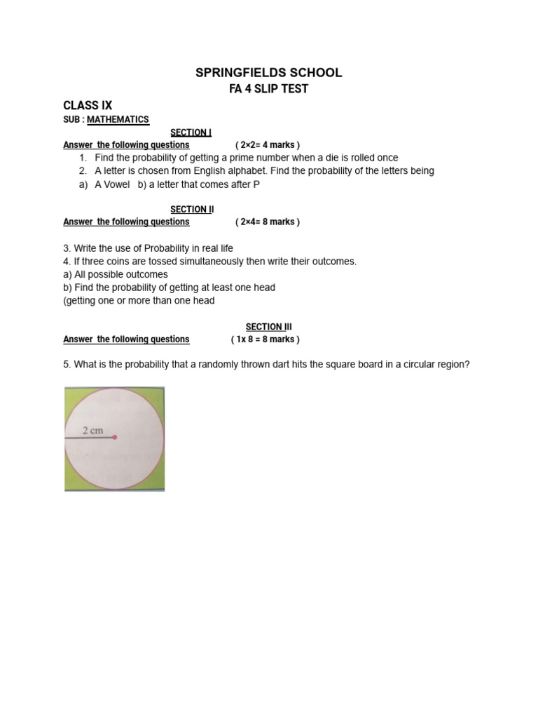 Class 9th Fa 4 Mathematics Pdf