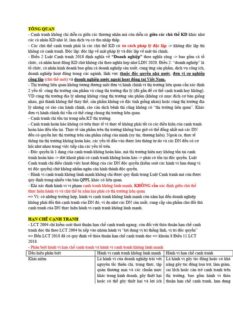 Lưu Ý Môn C NH Tranh | PDF