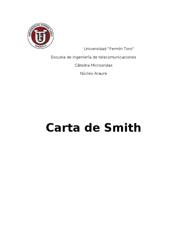 Carta de Smith-1 | PDF | Electromagnetismo | Ingenieria Eléctrica