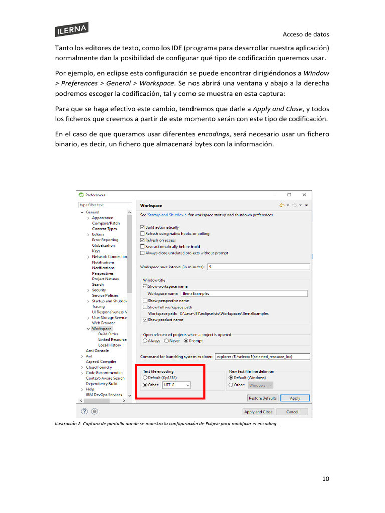Preferences General Workspace. Se Nos Abrirá Una Ventana y Abajo A La Derecha | PDF | Archivo de ...