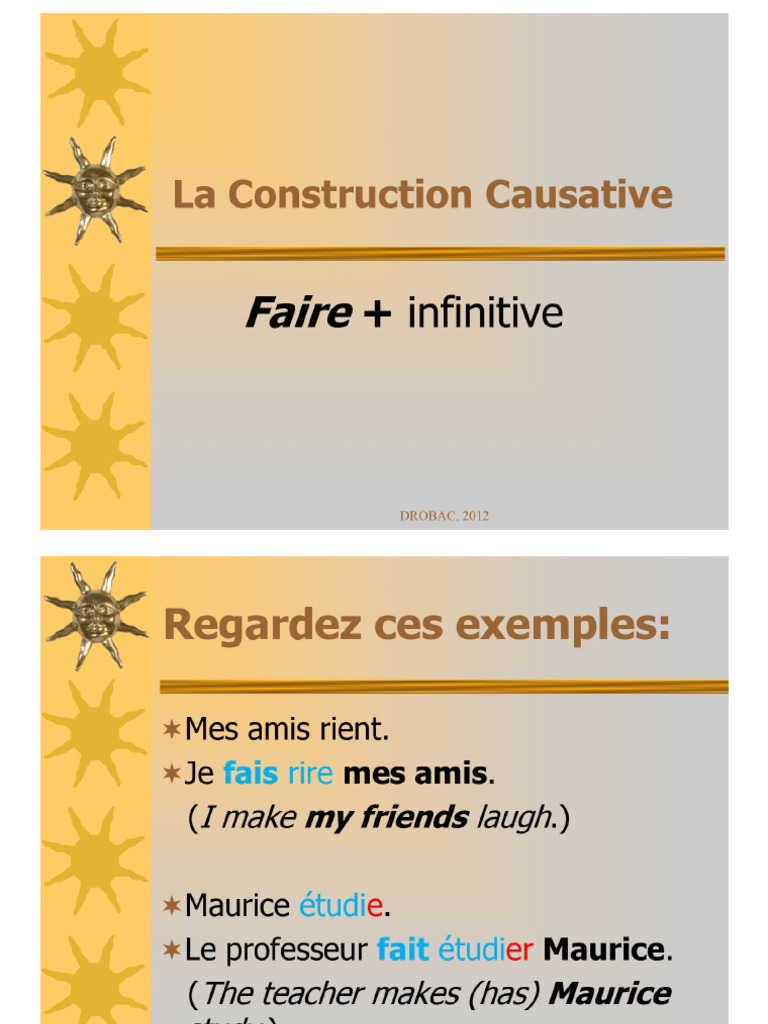 Causative Faire - Page 0001 | PDF