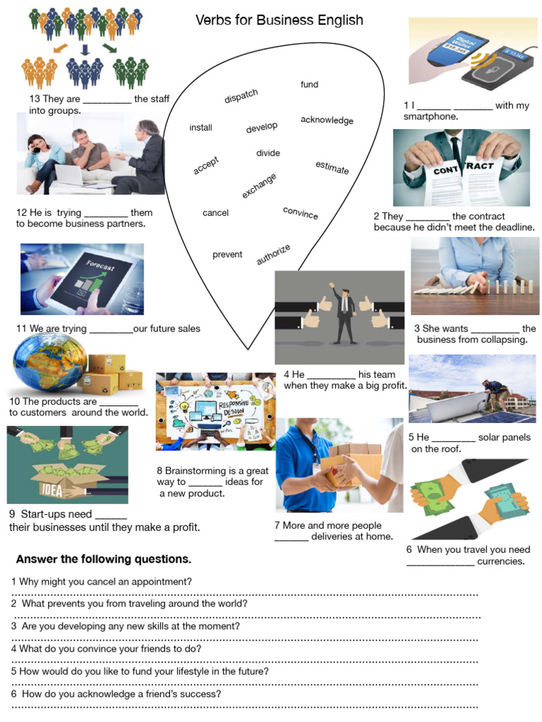 Essential Business English Verbs | PDF