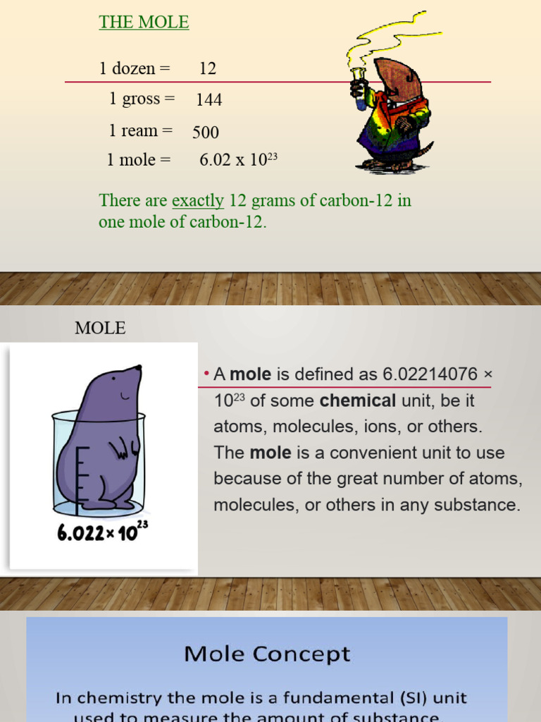 Q2 Week 7 The Mole Concept | Download Free PDF | Mole (Unit) | Molecules