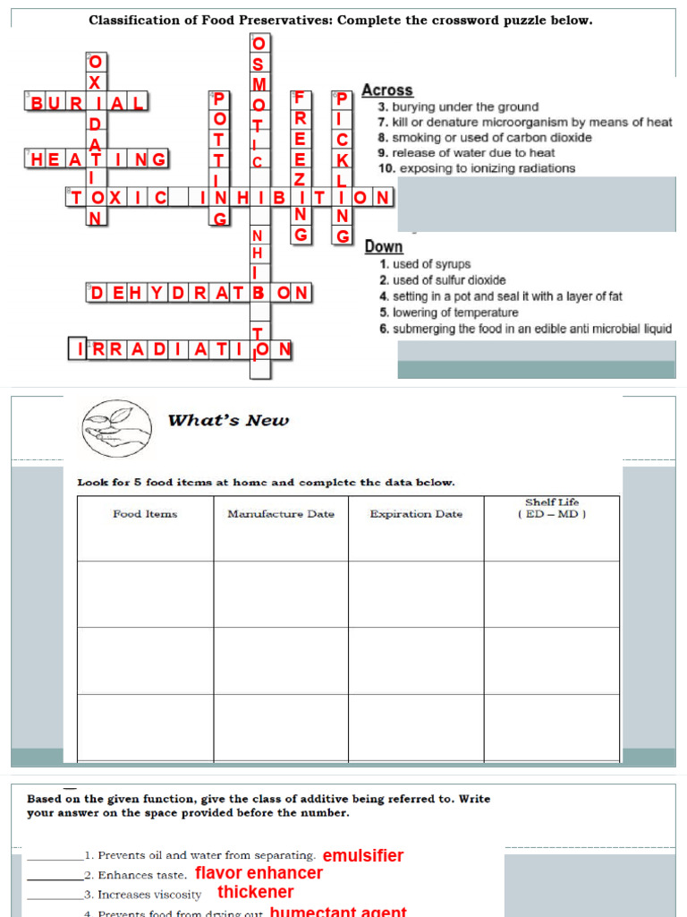 Food Preservatives Classification Guide | PDF | Food Preservation | Glucose