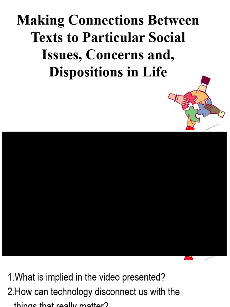 Text Connections to Social Issues | PDF | Experience | Understanding