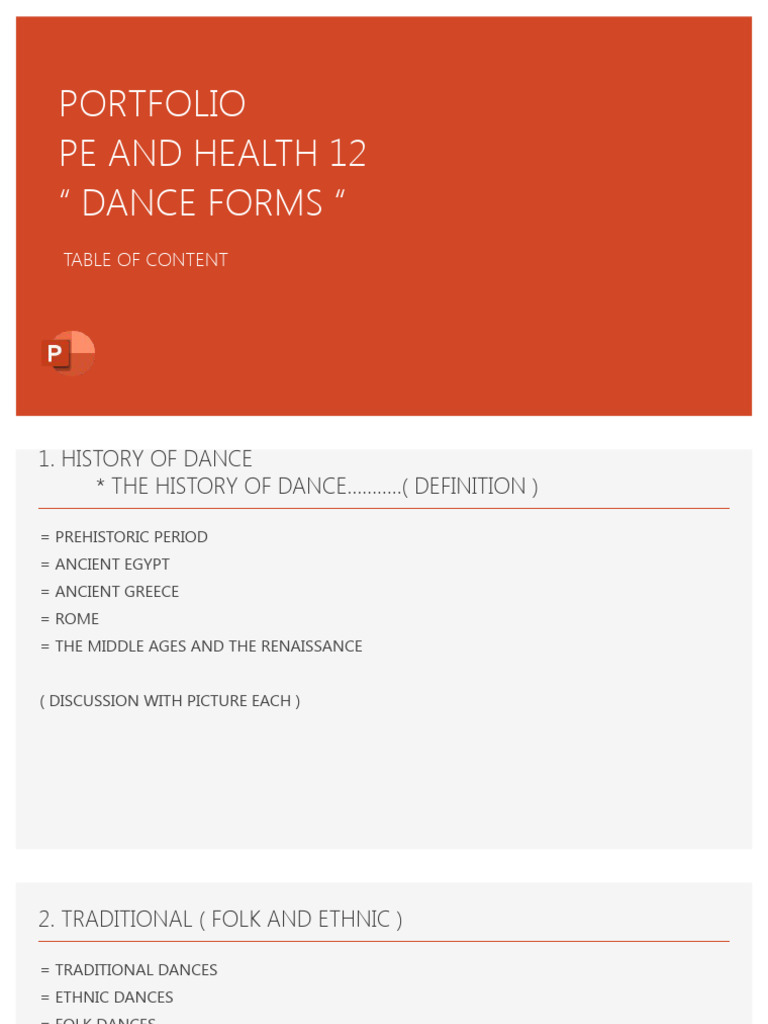 Portfolio PT Dance Forms | PDF | Dances | Social Dance