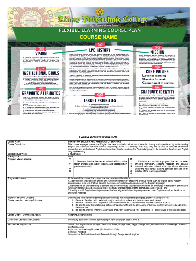 Eng 313 FLCP Survey of English and AMerican Lit Bulanadi Bryan | PDF